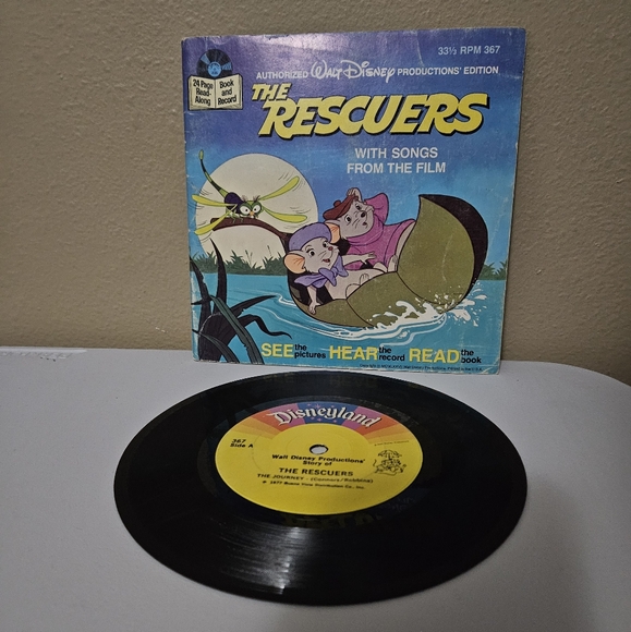 Disney | Media | Disneys The Rescuers Read Along Book And Record 367 ...